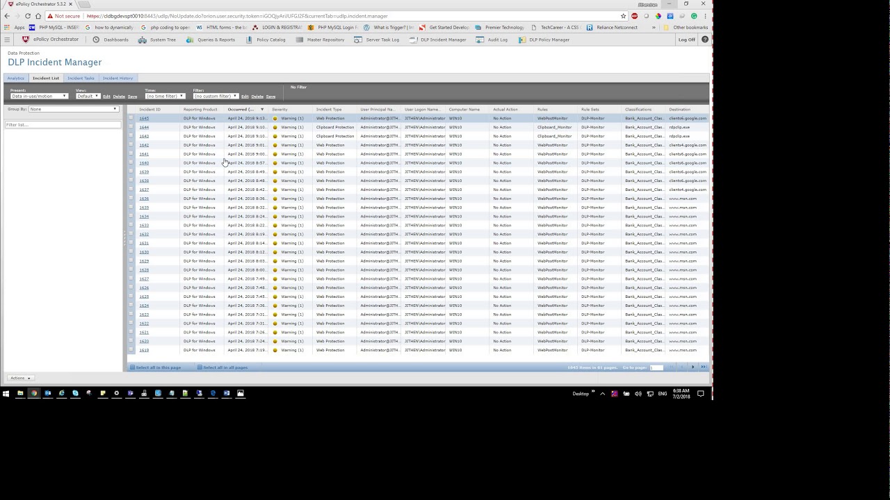 McAfee DLP - Purge Incidents - YouTube