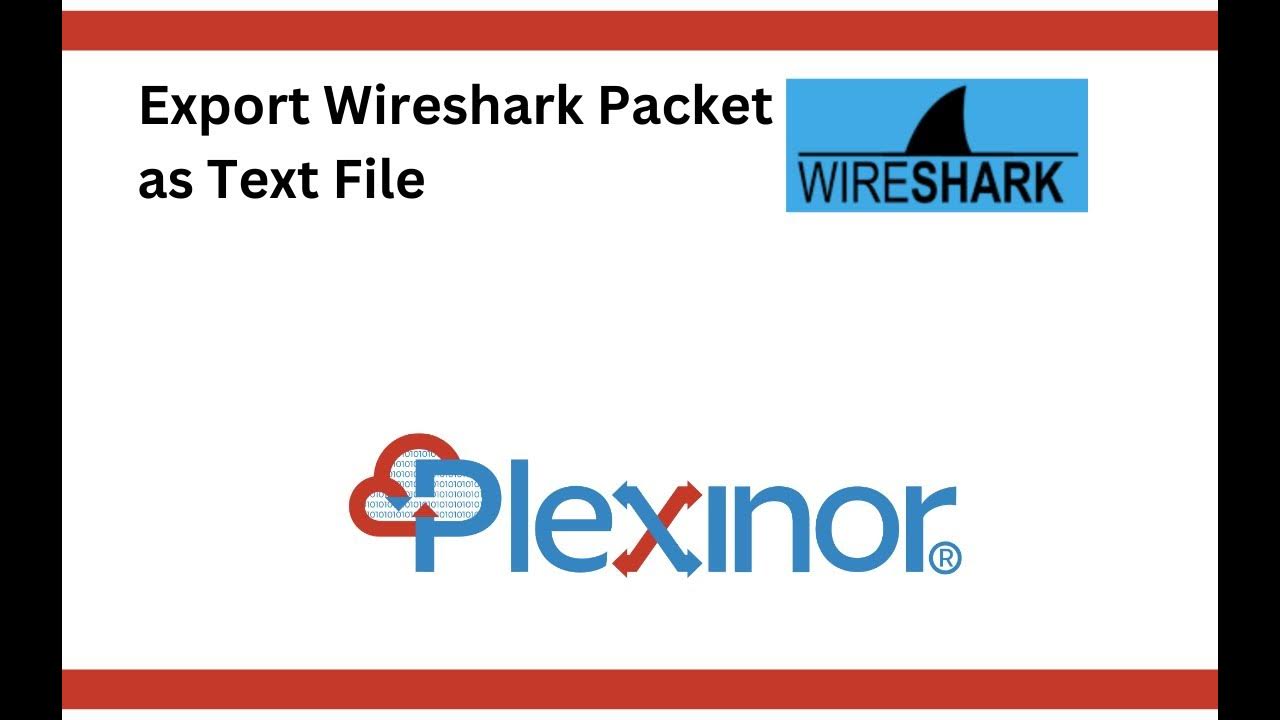 Export Wireshark packet as Text file - YouTube