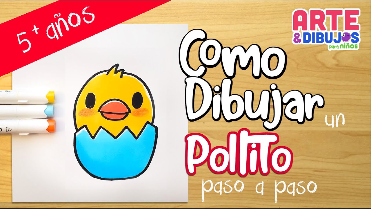 Como dibujar un POLLITO | paso a paso - YouTube