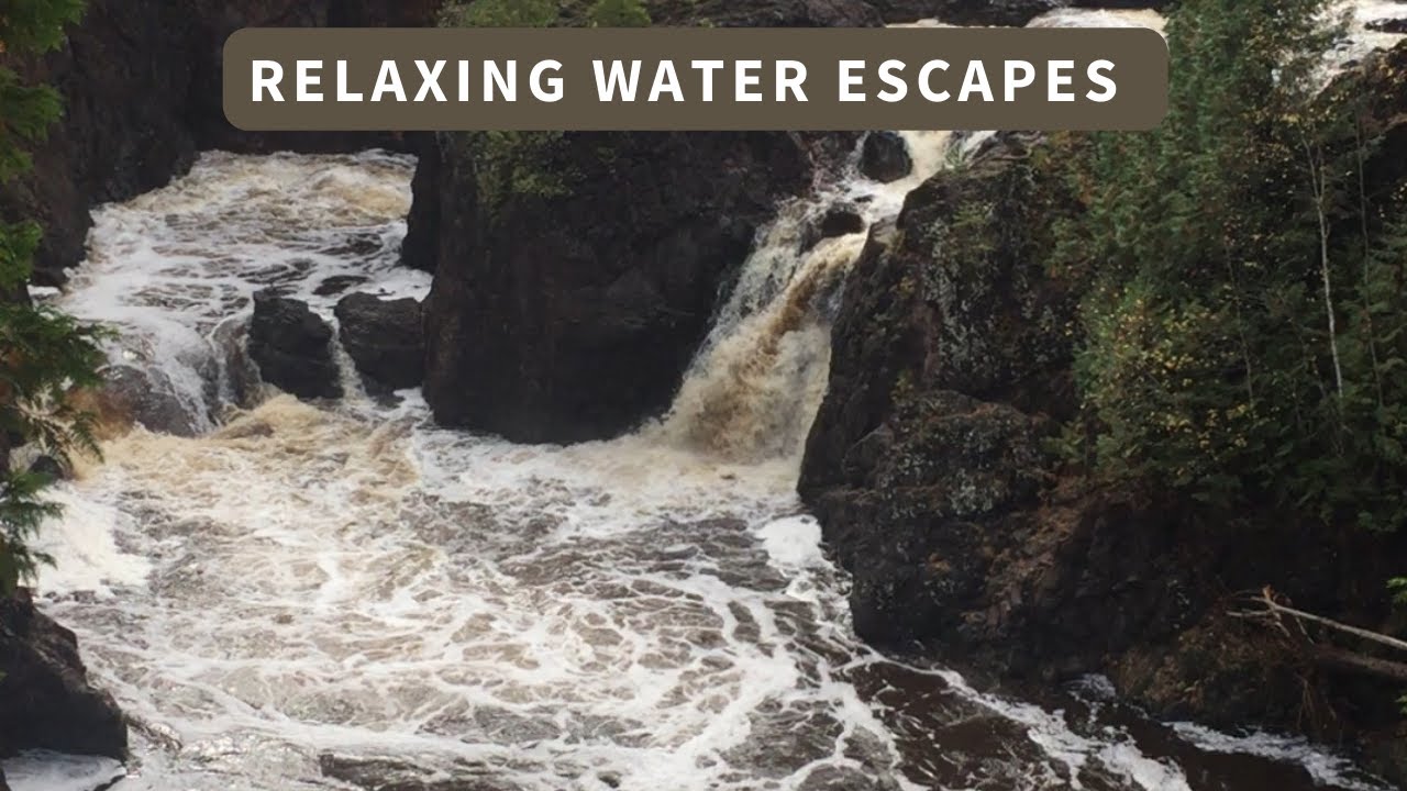 Relaxing Water Escape Waterfall in the Fall @aspenfitnessyoga - YouTube