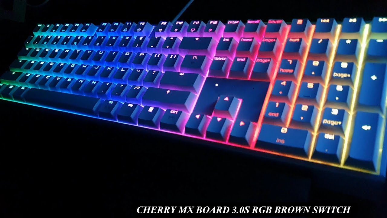 CHERRY MX BOARD 3.0S RGB (BROWN SWITCH) - YouTube