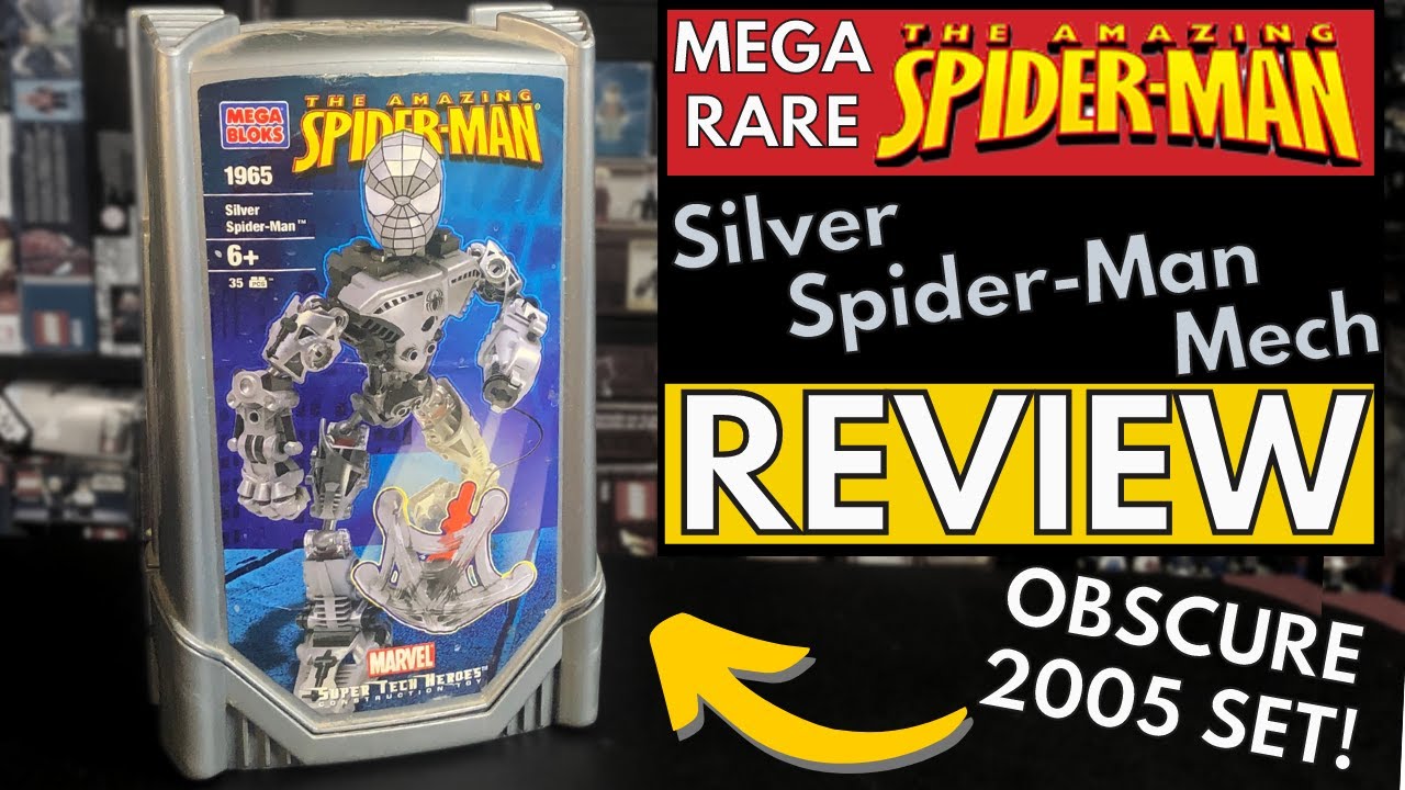 RARE "Silver Spider-Man" Mech - MEGA BLOKS Review - YouTube