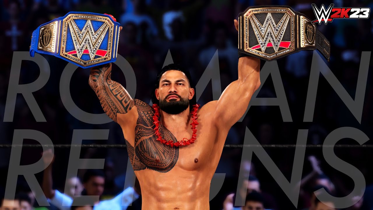 Roman Reigns (DOUBLE TITLES) | Entrance/Signature/Finisher/Victory ...