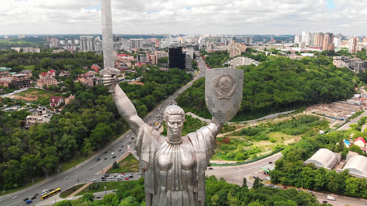 Київ / Kiev from above 4K (DJI Mavic Air drone) - YouTube