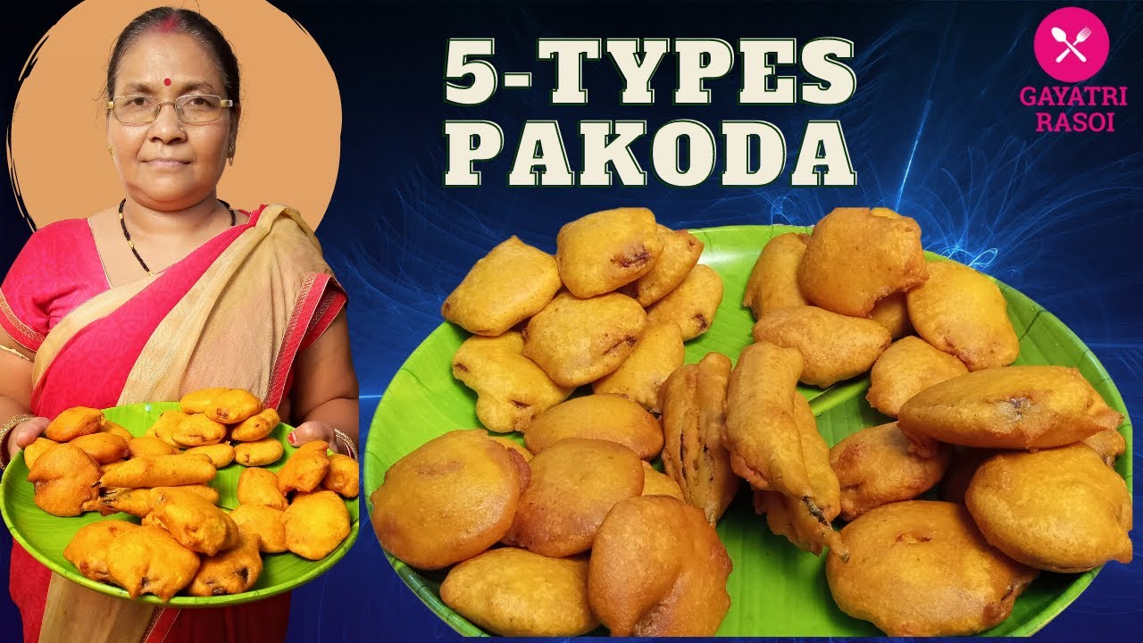 Mix Veg Pakoda Recipe In Hindi By Gaytri Rasoi | 5-Types of Veg Pakoda ...