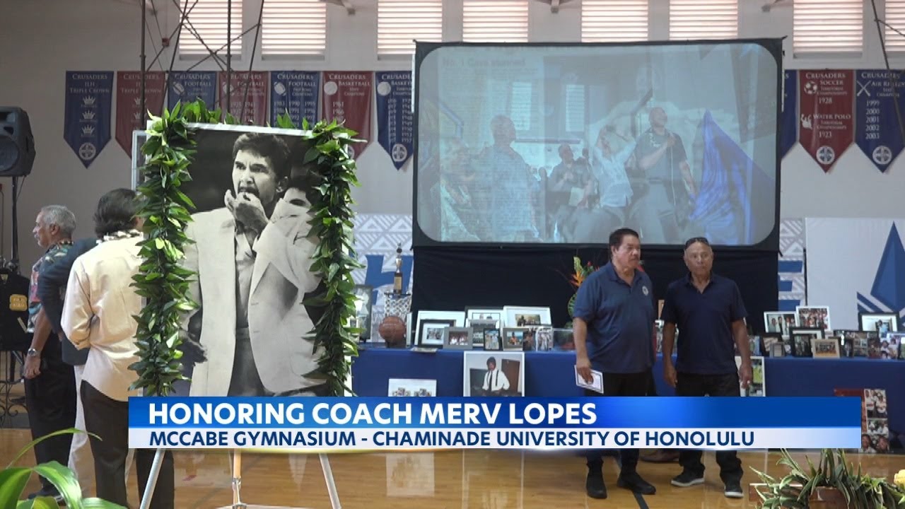 Widely revered & celebrated Chaminade Basketball Coach Merv Lopes ...