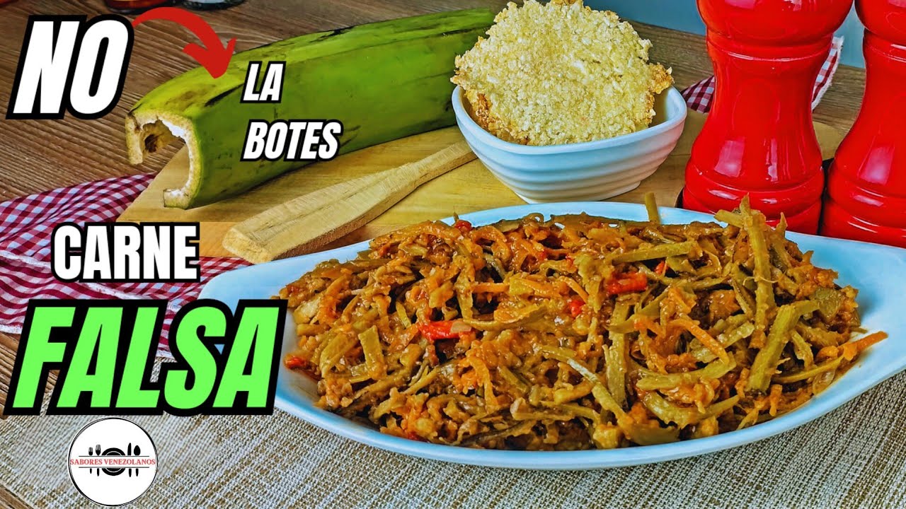 NO Compres MAS CARNE / Aprende Como hacer Carne VEGANA [ CARNE Mechada ...