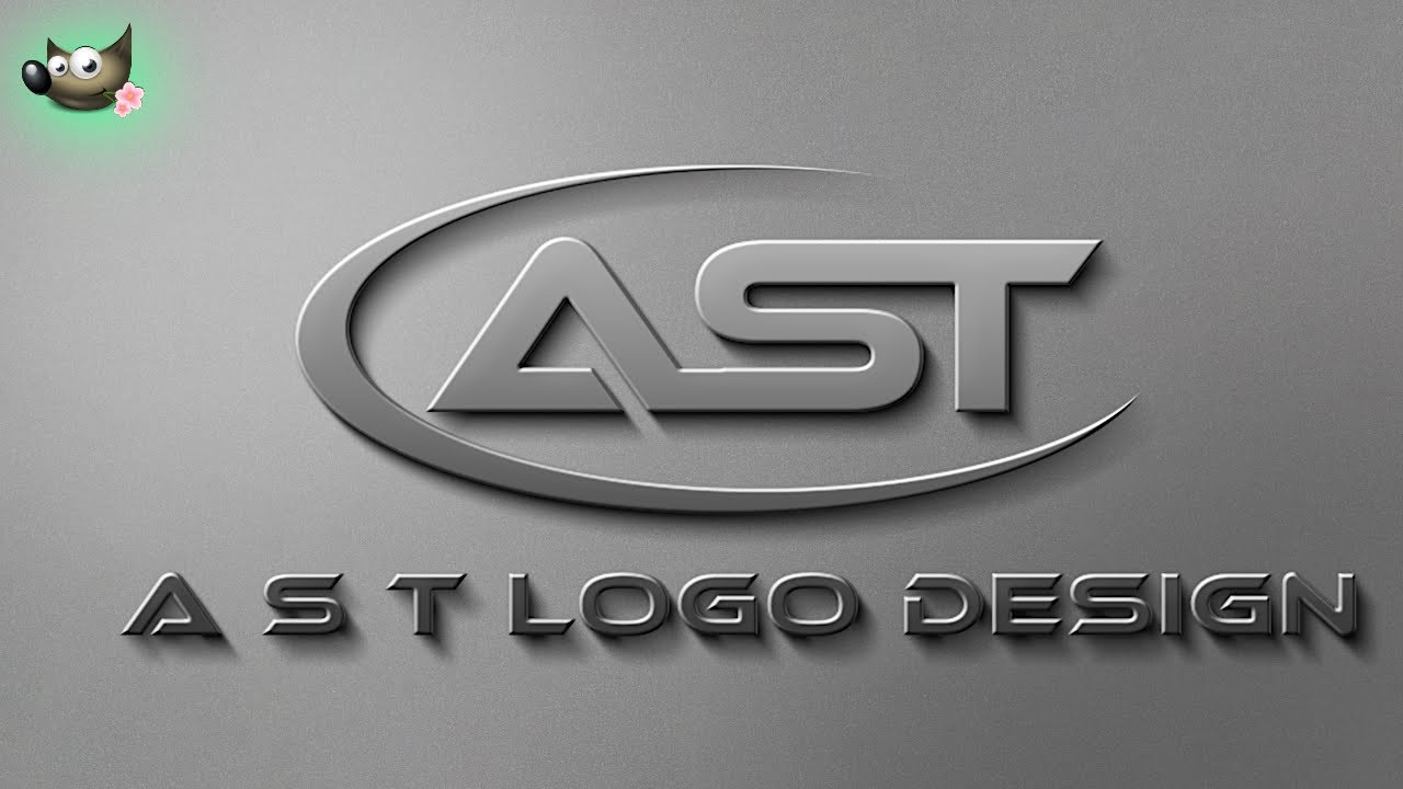 How to Create a Stunning 3D AST Logo in GIMP | Professional Metallic ...
