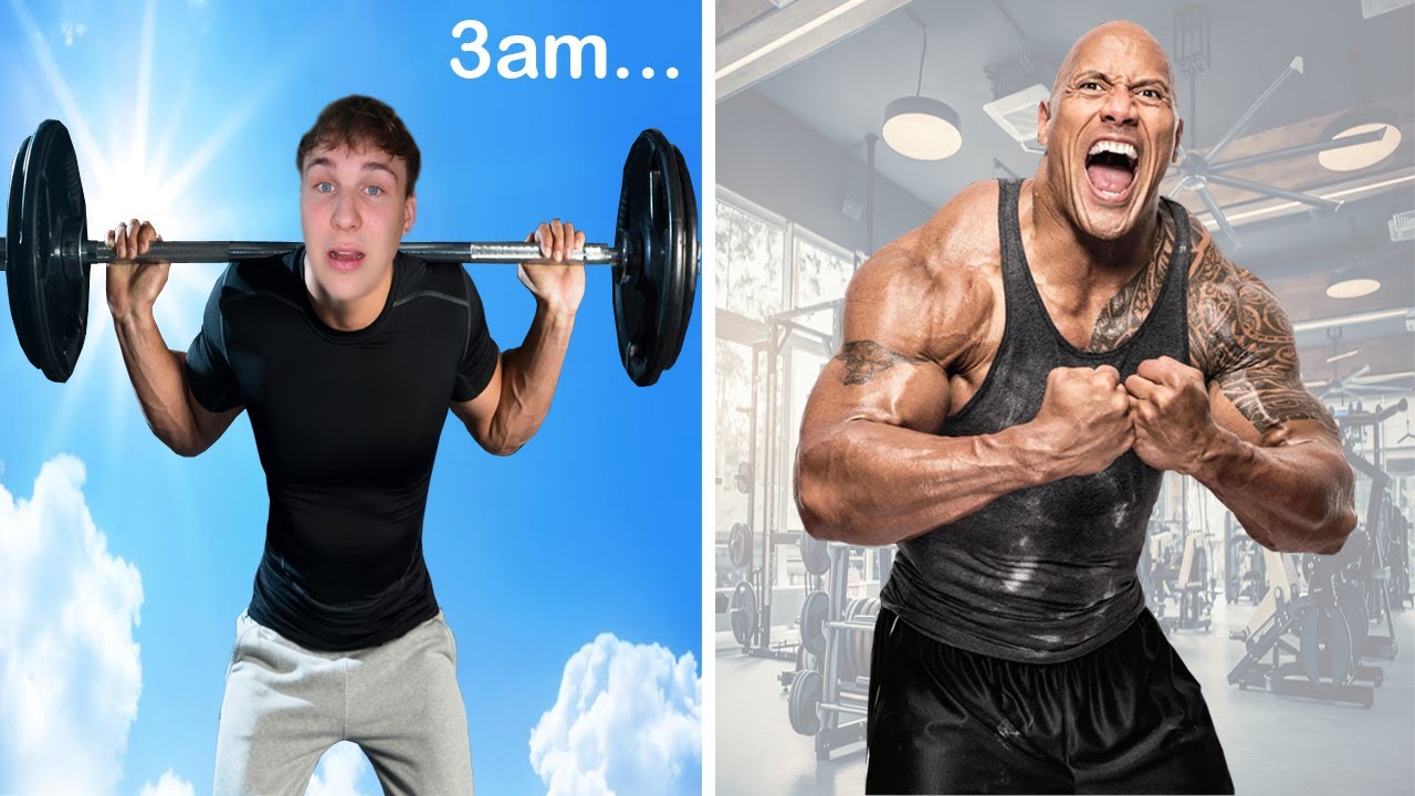 I TRIED THE ROCK'S MORNING ROUTINE! - YouTube