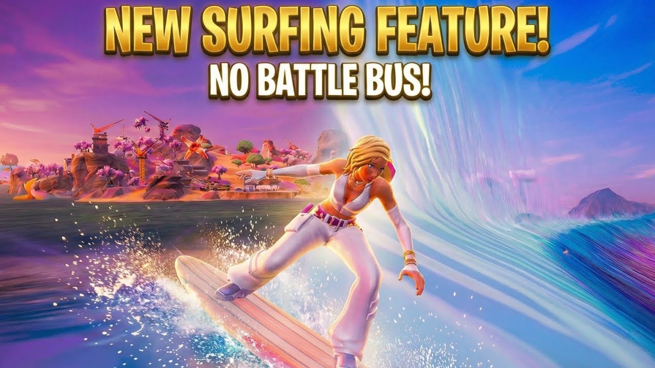 Fortnite Chapter 7 Season 1 New Surfing Feature! No Battle Bus ...
