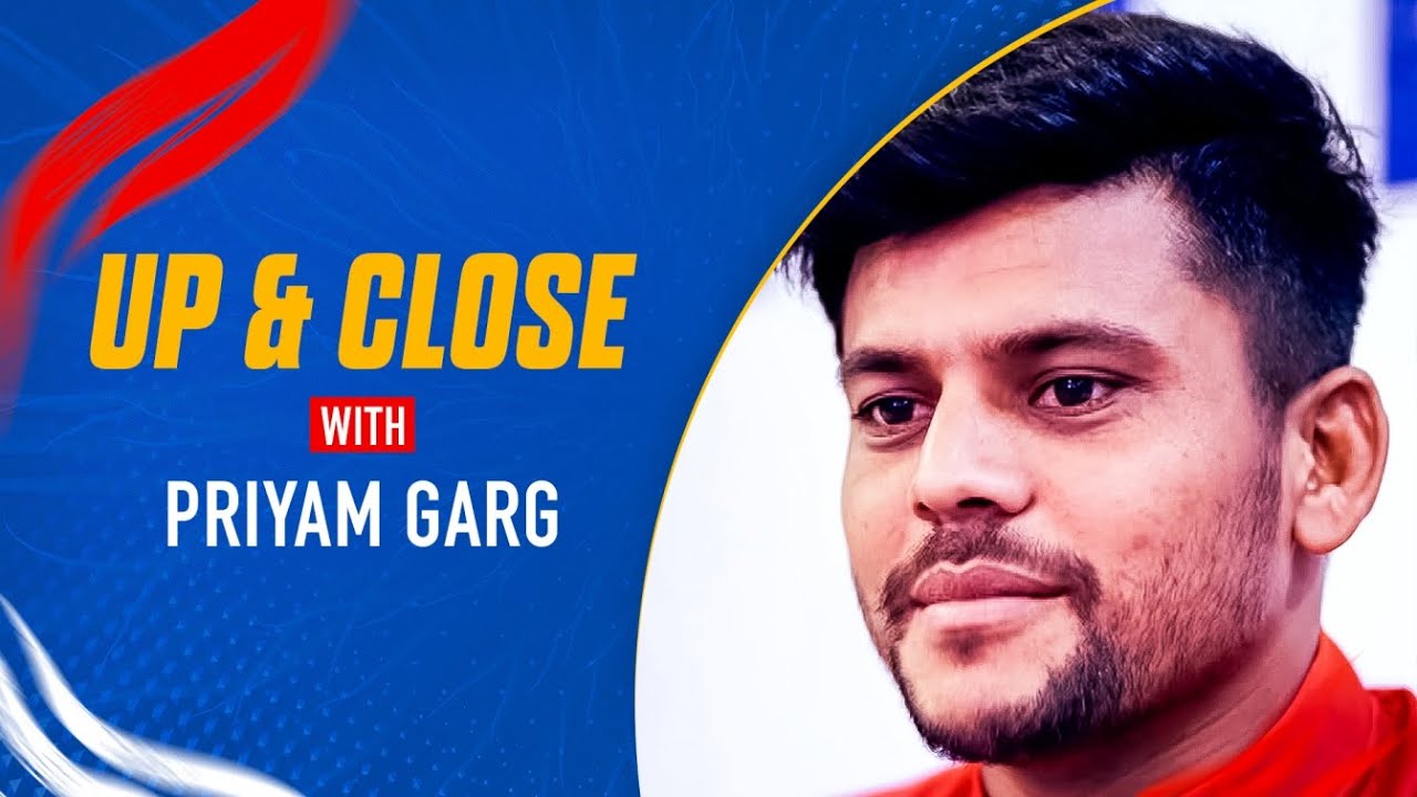 Up & Close with Priyam Garg | IPL 2023 | Delhi Capitals - YouTube