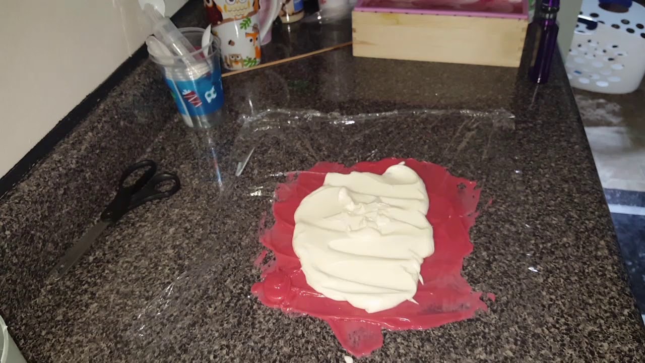 Strawberries & Champagne Cold Process Soap & a few bloopers - YouTube