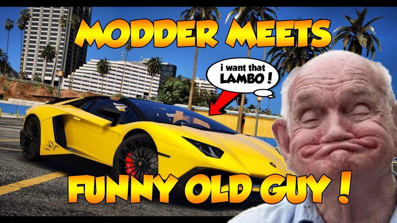 MODDER MEETS FUNNY OLD GUY ONLINE! (GTA 5 FUNNY TROLLING!) *Must Watch ...