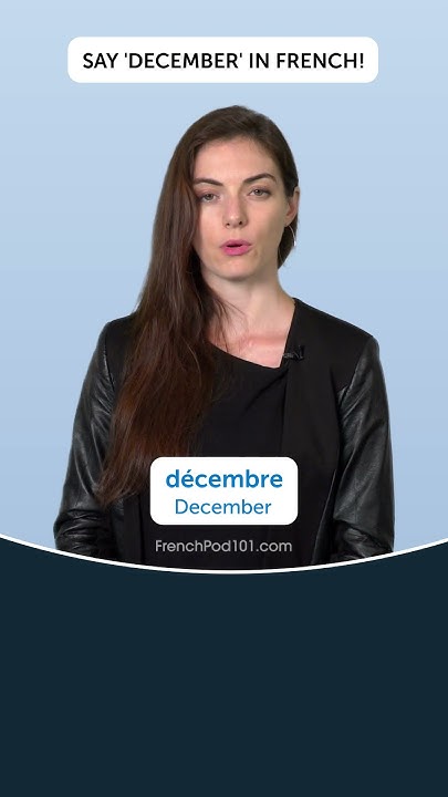 December: in French 🇫🇷 #shorts #French - YouTube