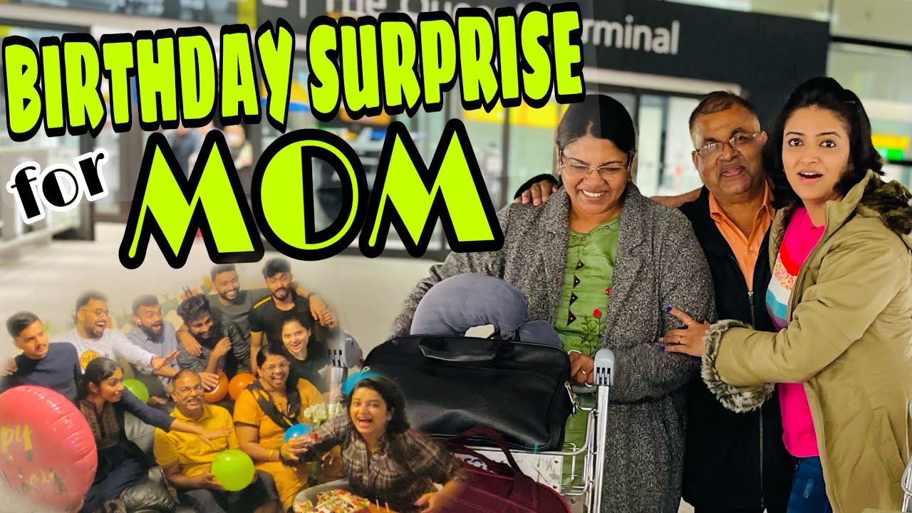 BIRTHDAY SURPRISE for MOM | Emotional Day | Lintu Rony | London - YouTube