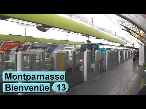 Métro de Paris: Montparnasse - Bienvenüe M13 (RATP MF77) [2014] - YouTube