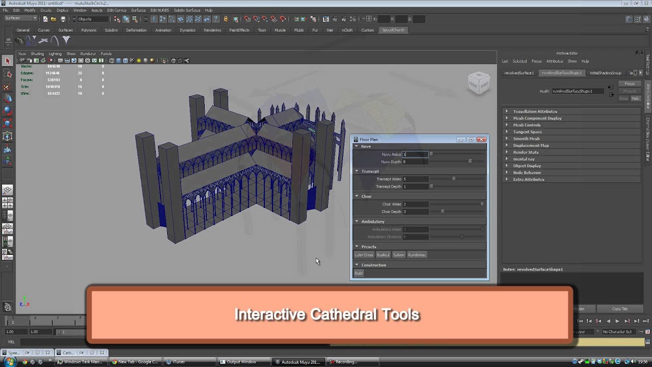 Procedural Modelling of Gothic Architecture - YouTube
