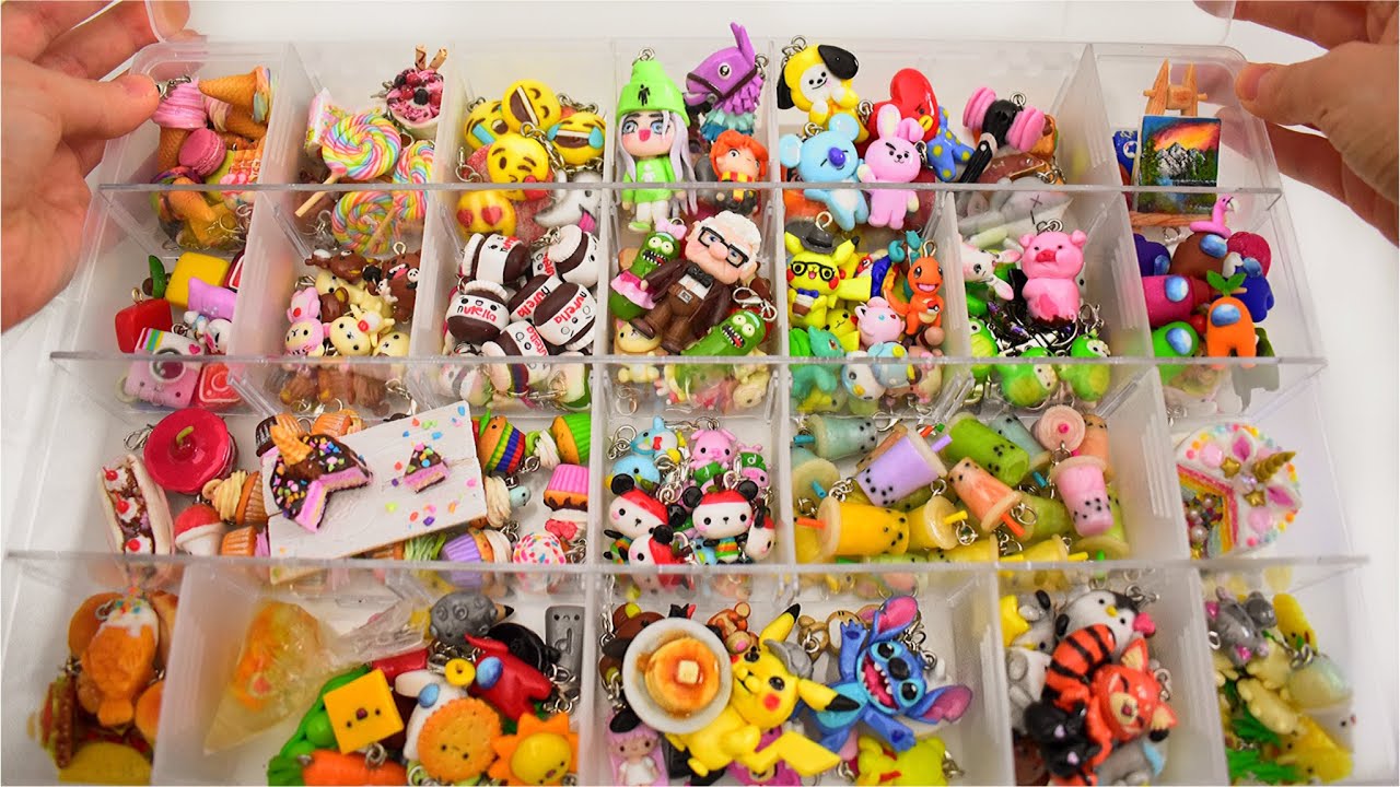 Handmade Polymer Clay Charms ~ Collection Video | ASMR🎤 ...