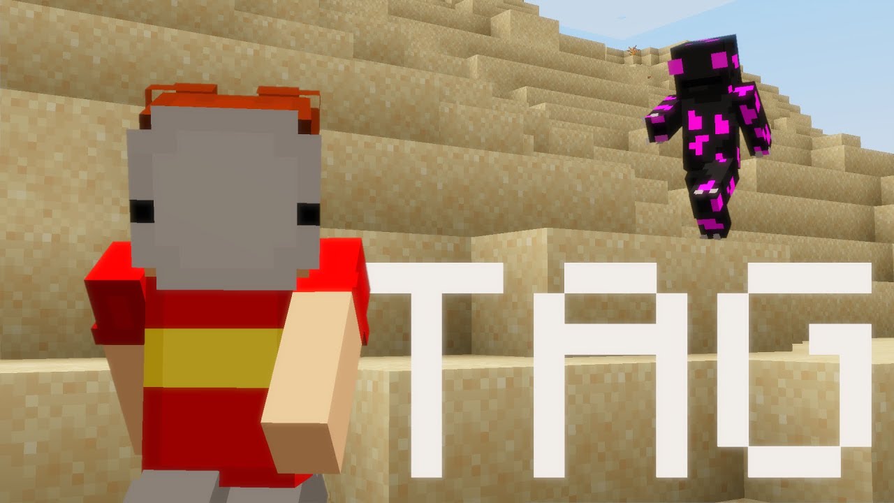 Minecraft Tag Battle... - YouTube