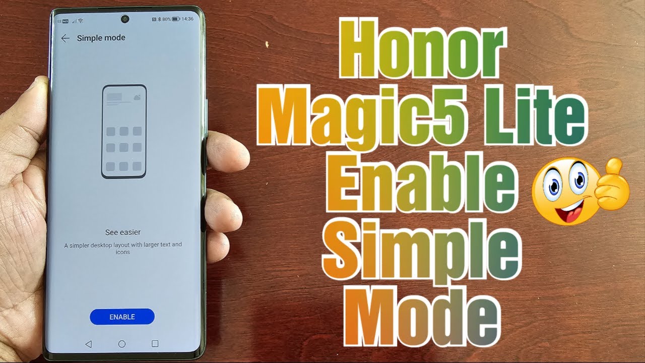 Honor Magic 5 Lite How to Enable SIMPLE-MODE A Simpler Desktop Layout ...