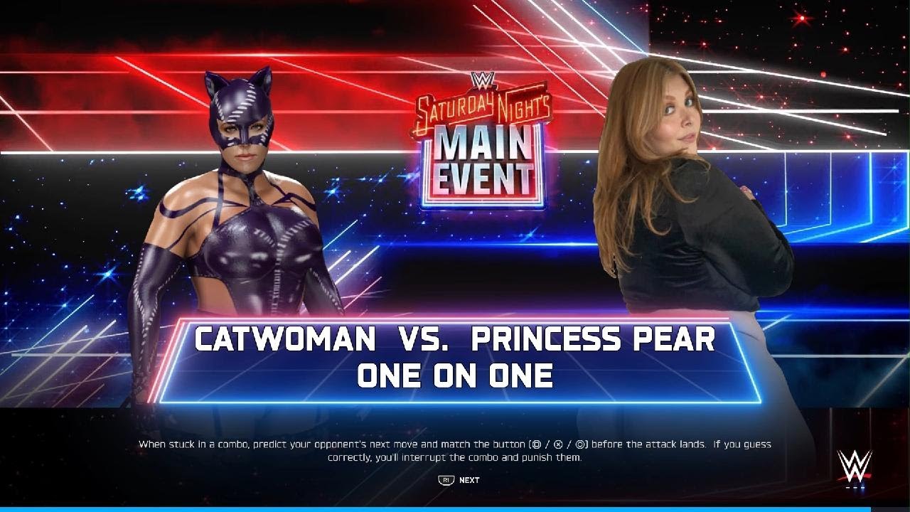 WWE 2K25 Catwoman 🆚 Princess Pear - YouTube