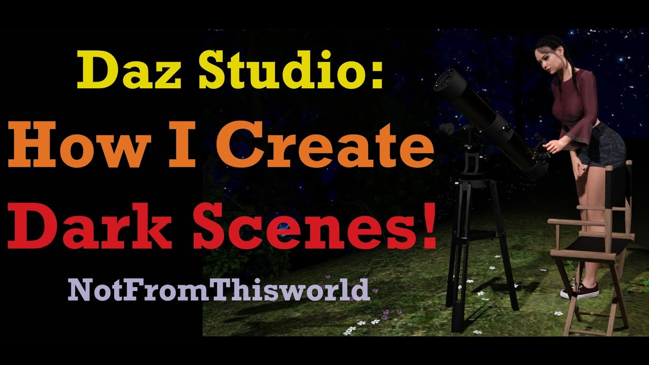 Daz Studio: How I Create Dark Renders! - YouTube