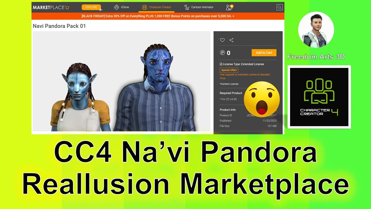 Navi Pandora Cc4 Character Creator 4 3d Iclone 8 Reallusion