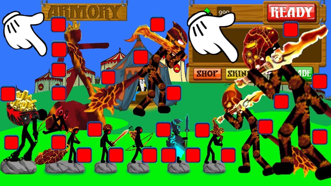 INSANE UNLOCKING IN STICK WAR LEGACY ALL BOSS & LAVA ARMY - HACK STICK ...