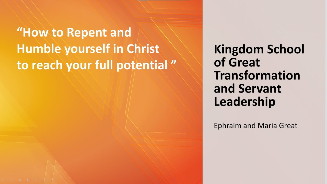 "How to Repent and Humble yourself in Christ to reach your full ...