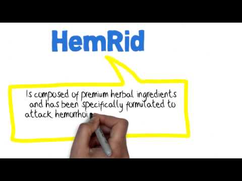 Hemorrhoid Relief With HemRid - YouTube