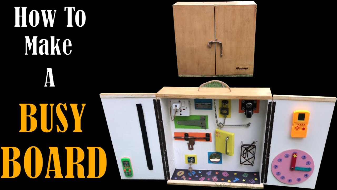 How to make a BUSY BOARD for kids - Easy || DIY VLOG EP:3 || - YouTube