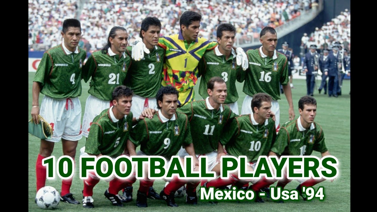 10 Football Players of Mexico - World Cup Usa'94 | Panini Stickers ...