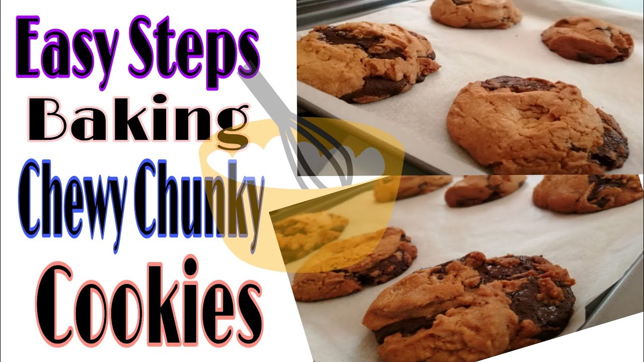 CHEWY CHUNKY CHOCO CHIP COOKIE //easy recipe #yummy #unsweetened - YouTube