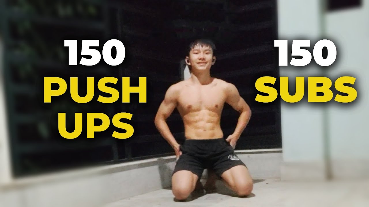 150 Push ups Challenge in a Row | Milestone 150 Subscribers - YouTube