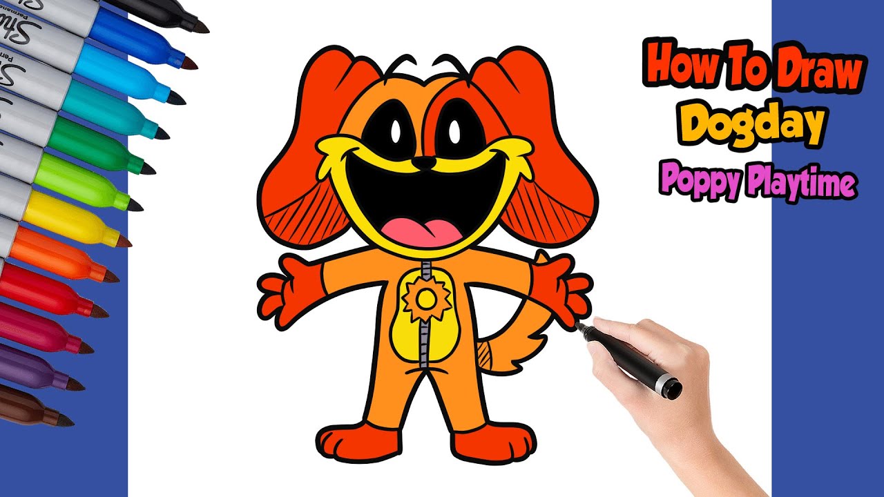 How to Draw Dogday (Poppy Playtime) - Drawing Poppy Playtime Chapter 3 ...