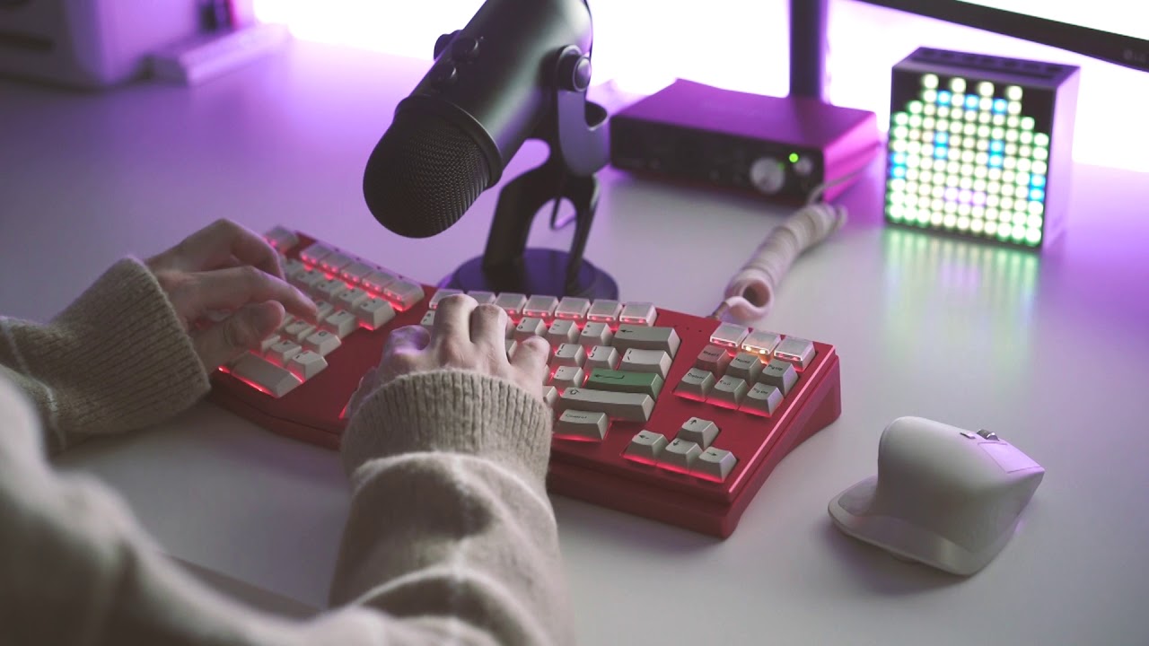 LZ-Ergo with Lubed 62g Vintage Blacks Typing Sounds - YouTube