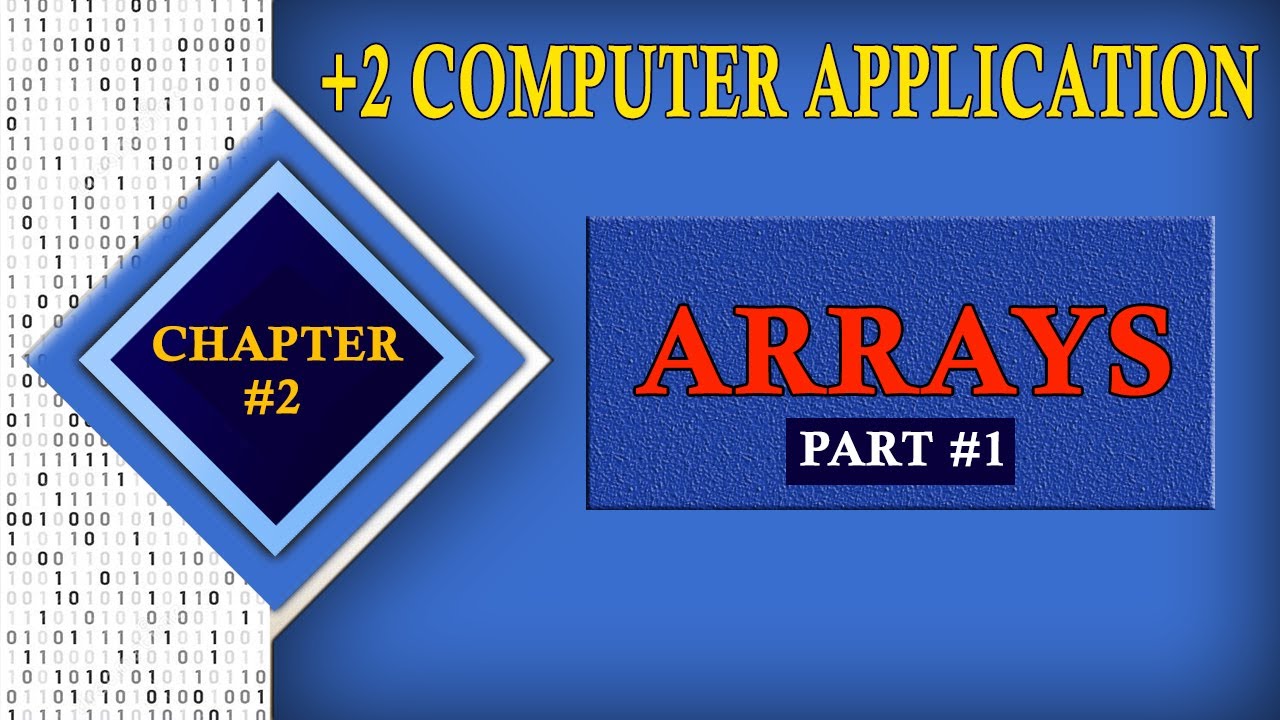 C++ Arrays|Plus Two Computer Applications|Plus One Computer Science ...