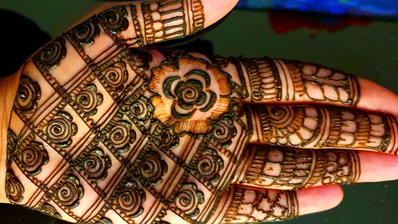 latest grid mehndi design for palm 2020 | trendin mehndi design | henna ...