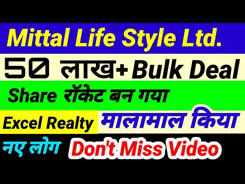 mittal lifestyle share latest news,excel realty n infra ltd latest news ...