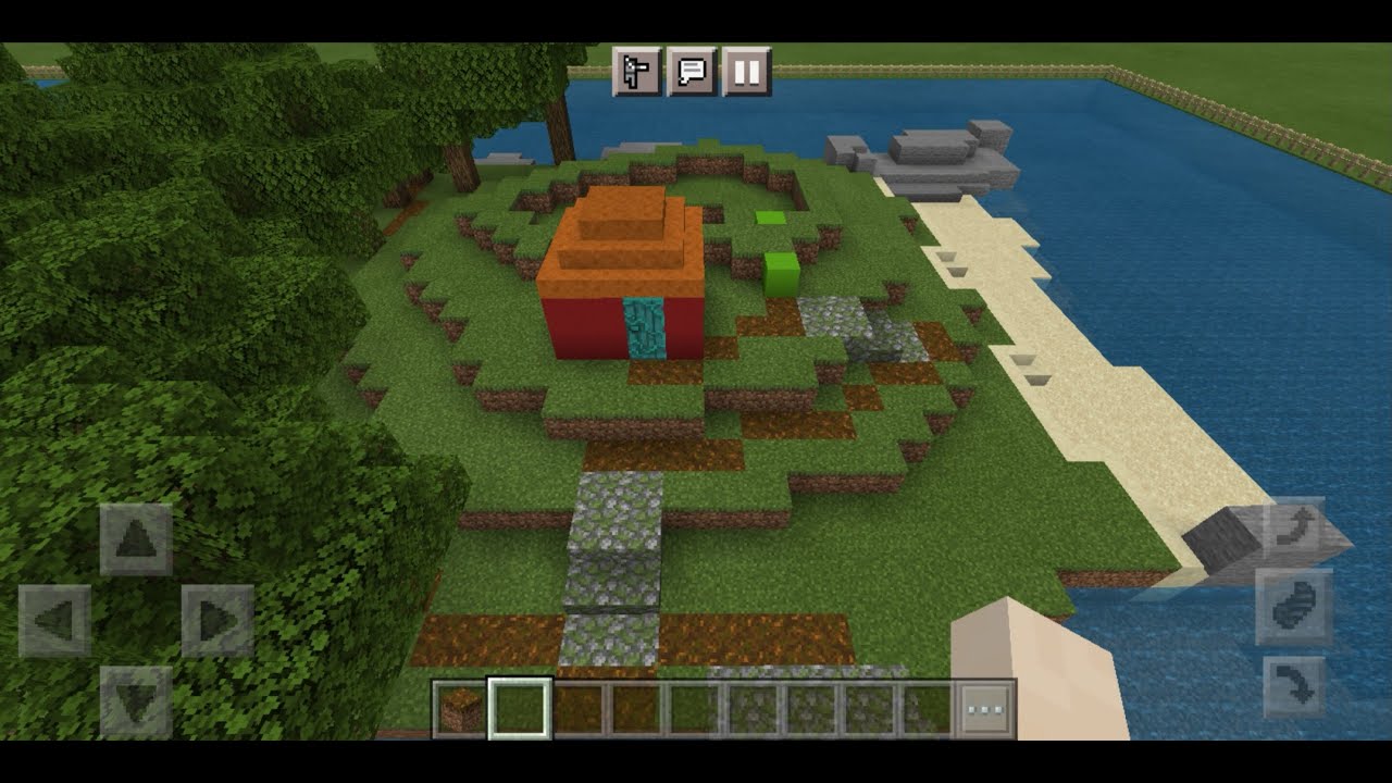 Building my ACNH Volcano Using my Minecraft Template! - YouTube