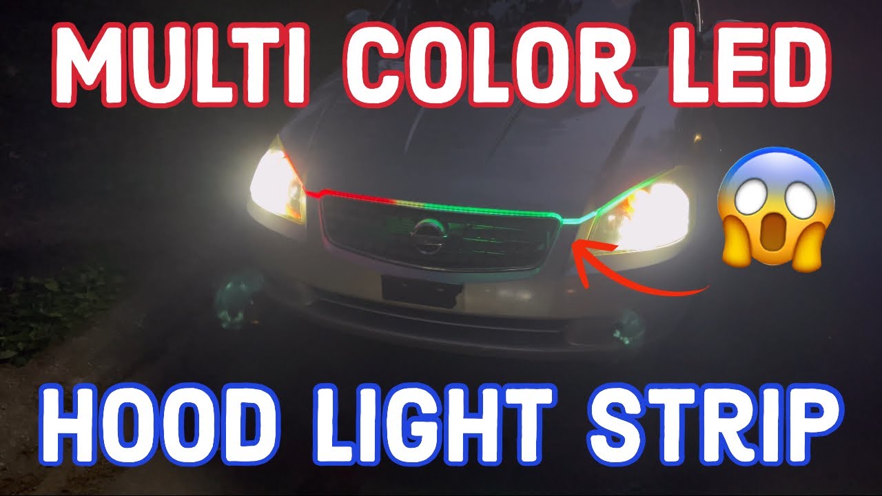MUST DO MOD! LED Hood Strip AMAZING RESULTS! - YouTube