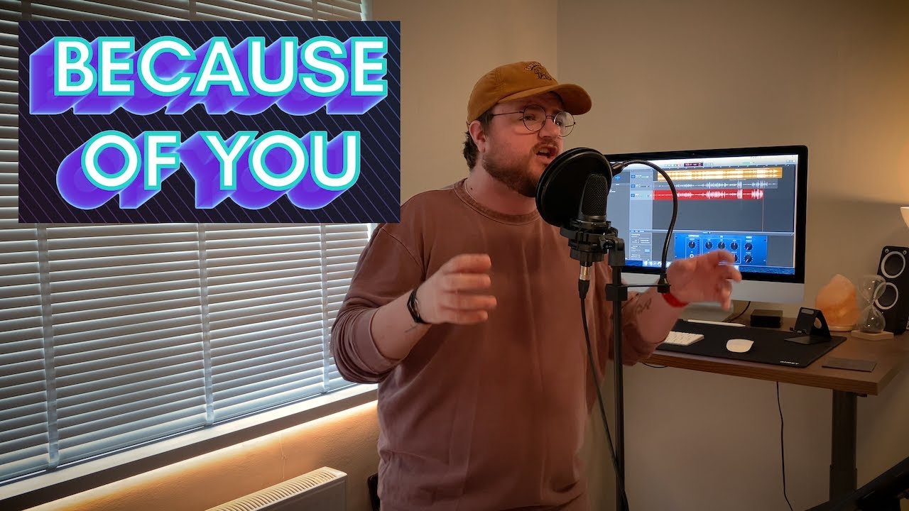 Because Of You - Kelly Clarkson | Cover by Jacob Blackburn - YouTube