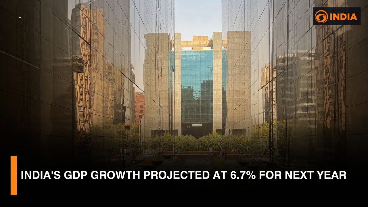 India's GDP Growth Projected at 6.7% for Next Year | DD India - YouTube