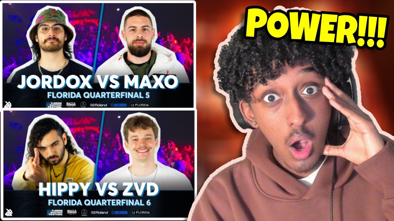 Yolow Reacts | JordoX vs MaxO & Hippy vs ZVD | Florida Beatbox Battle ...