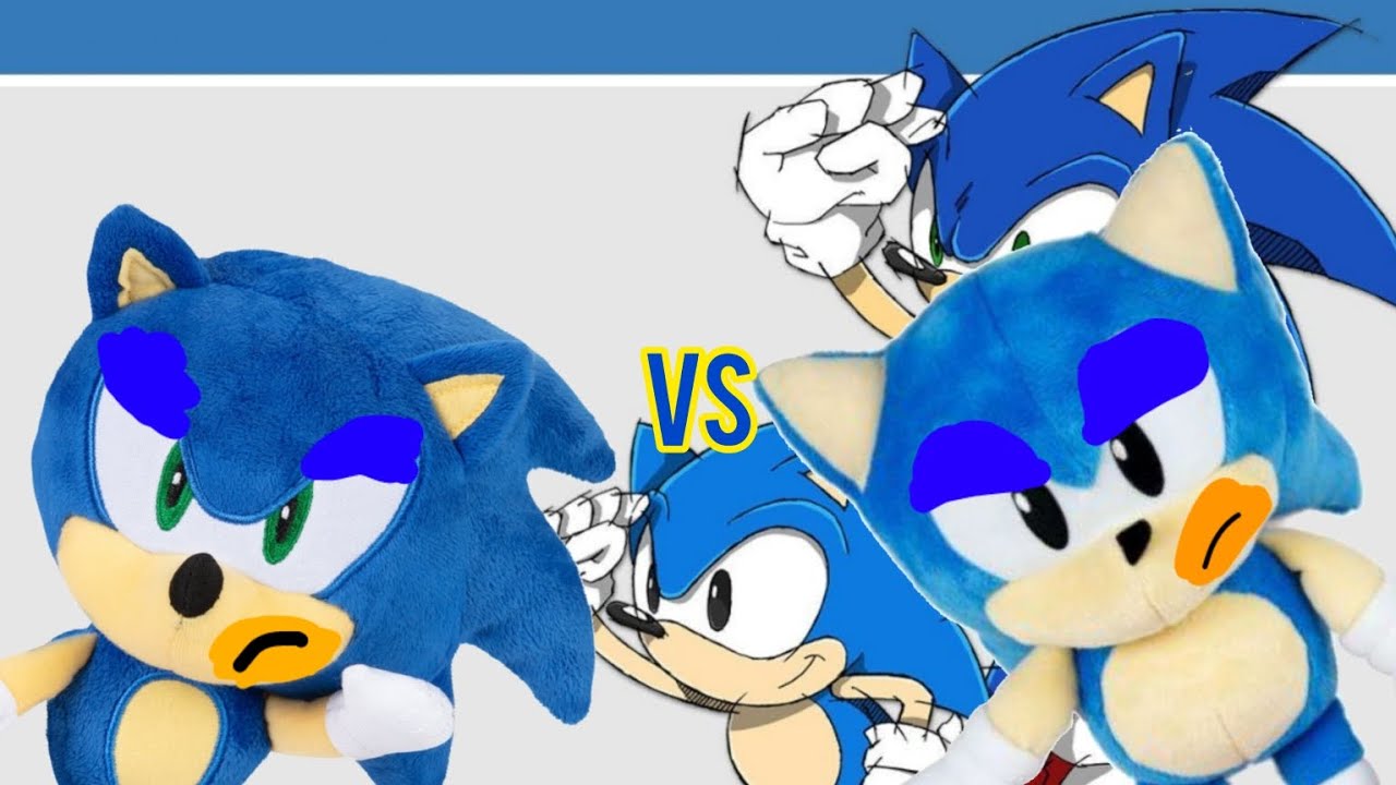 Sonic plush adventures modern Sonic vs classic Sonic #sonic #sonicplush ...