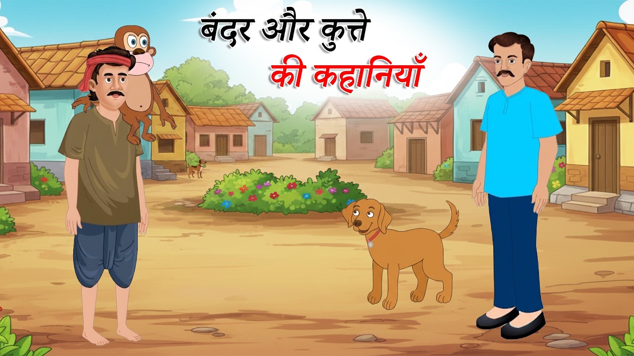 बंदर और कुत्ते की कहानियाँ || BABDAR AUR KUTTE KI KAHANIYA || CHINTUTV ...