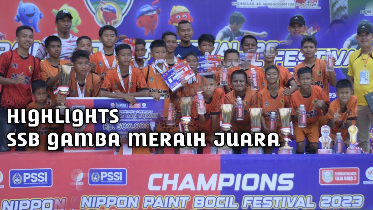 Pertandingan Apik SSB GAMBA Dan Meraih Juara di Nippon Paint Bocil ...