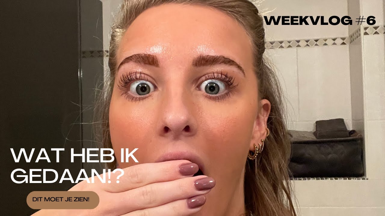 WENKBRAUWEN VERVEN, KOMT DIT GOED??? &- RUBY VAN ROSSUM WEEKVLOG #6 ...