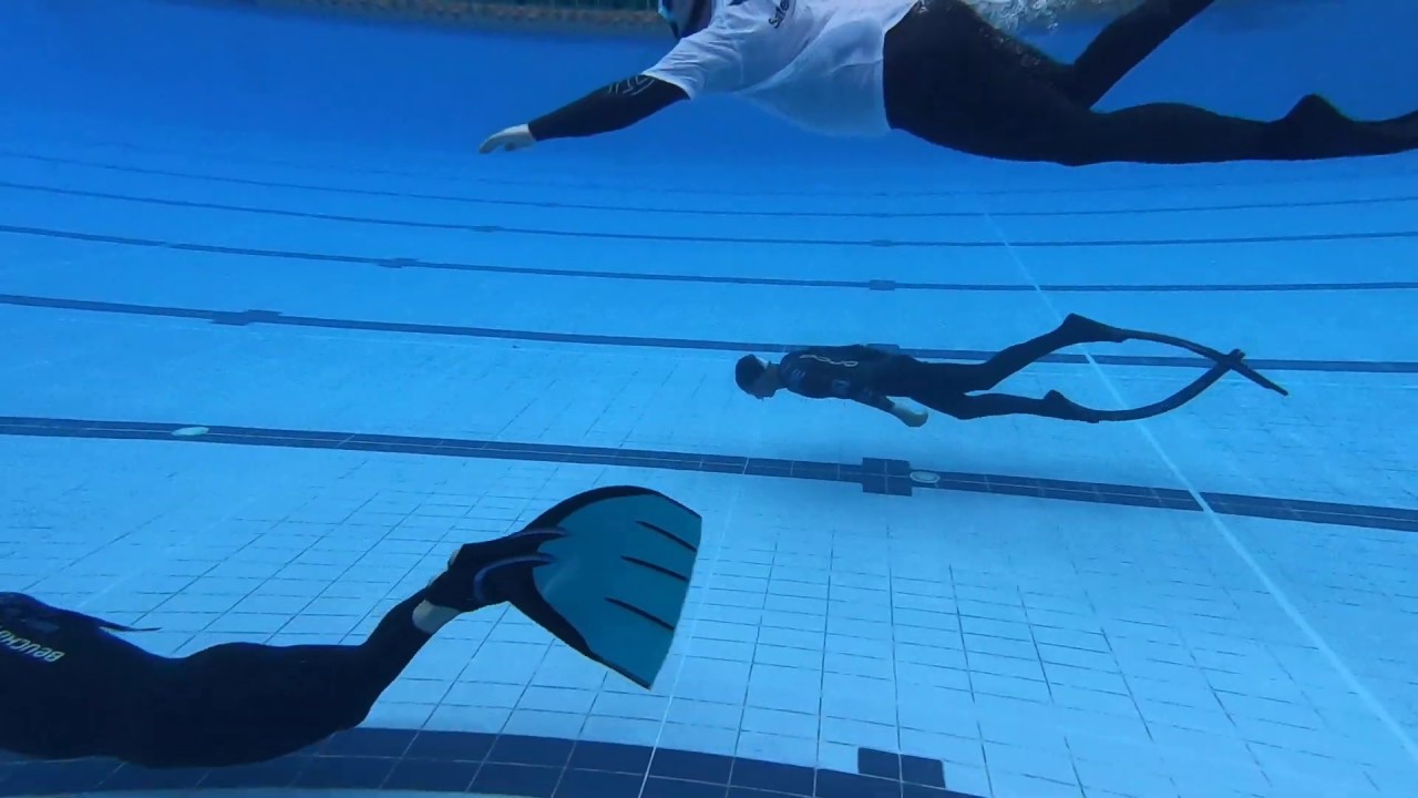 Phil Clayton DYNB (and William Scott DYN 115m) - Freediving NZ Pool ...