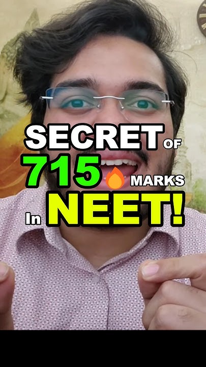 His Secret for scoring 715 in NEET! How to Crack NEET 2025 in 3 Months? Topper's Revision ...